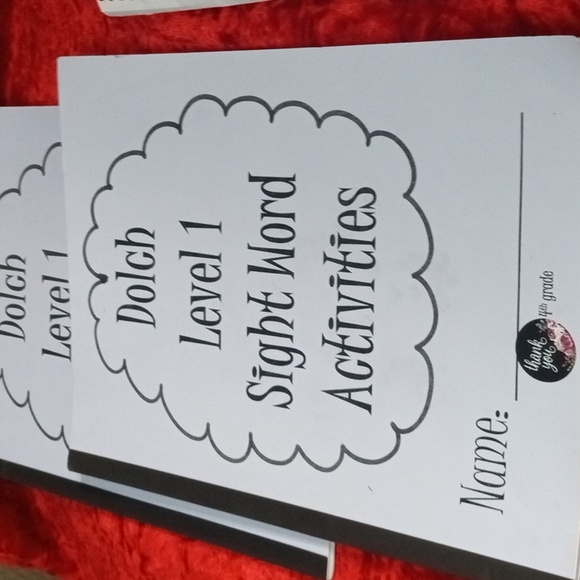 no bran | Other | Dolch Level Sight Word Activities Grade 4 | Poshmark